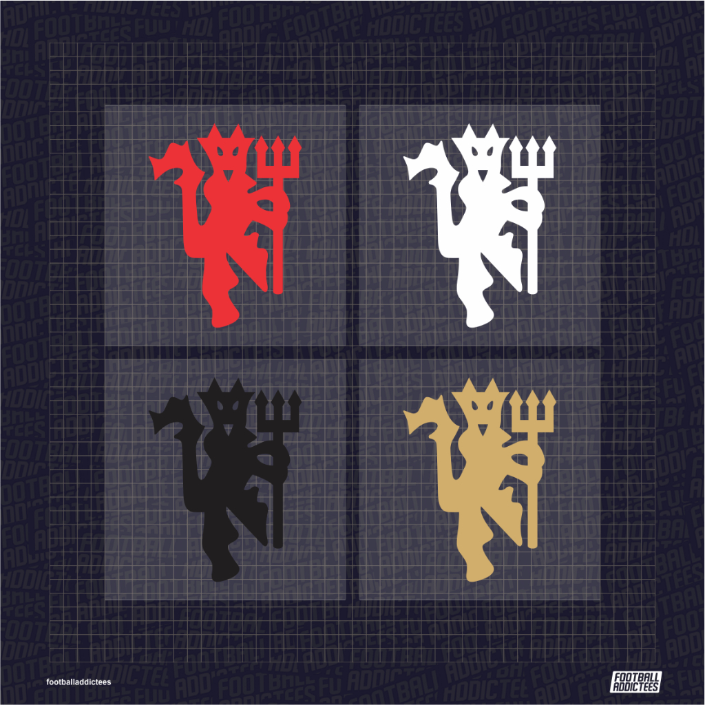 Jual CUTTING STICKER BOLA MANCHESTER UNITED RED DEVIL ( 8 CM X 6 CM ...