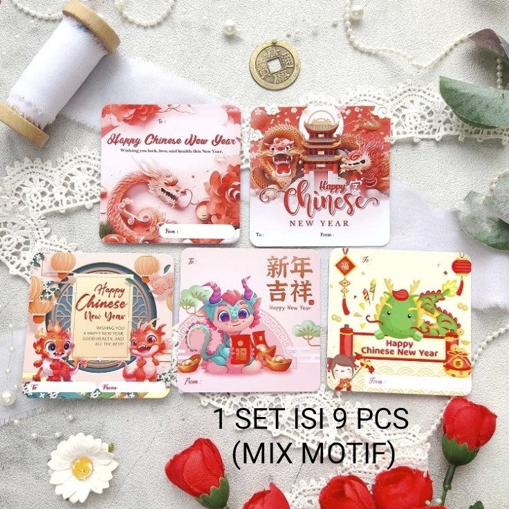 Jual Kartu Imlek Greeting Card Imlek CNY kartu Ucapan Imlek - Isi 9 Pcs | Shopee Indonesia