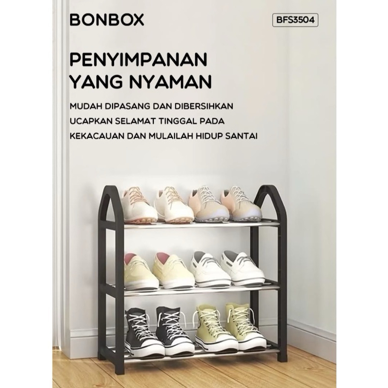 Jual Rak Sepatu 3 Susun Mini Rak Sepatu Mini Rak Sepatu Stainless Steel ...