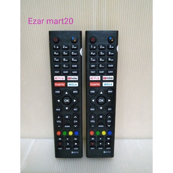 Jual Promo REMOTE TV POLYTRON LCDLED ANDROID SMART TV 81J112 A8A ...