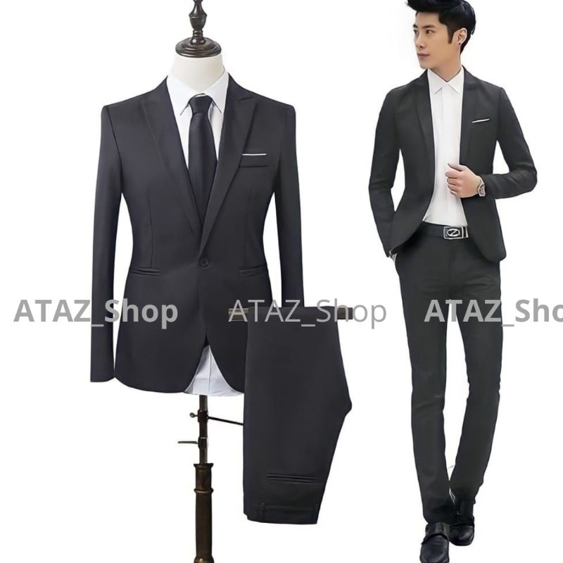 Jual Setelan Jas Formal Blazer Pria 2in1 Setelan Jas Dan Celana Jas Wedding Jas Pesta | Shopee ...