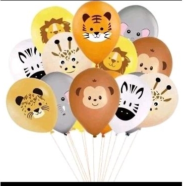 Jual Balon Sablon Animal/ Sablon Hewan/ Balon Hewan | Shopee Indonesia