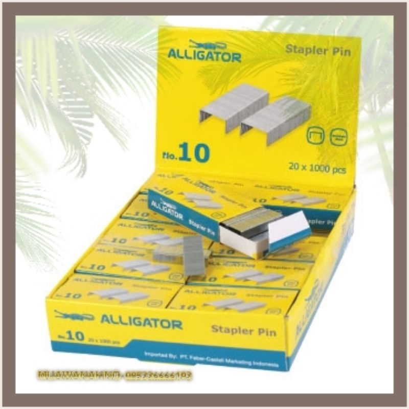 Jual STAPLER PIN NO. 10 - ALLIGATOR | Shopee Indonesia