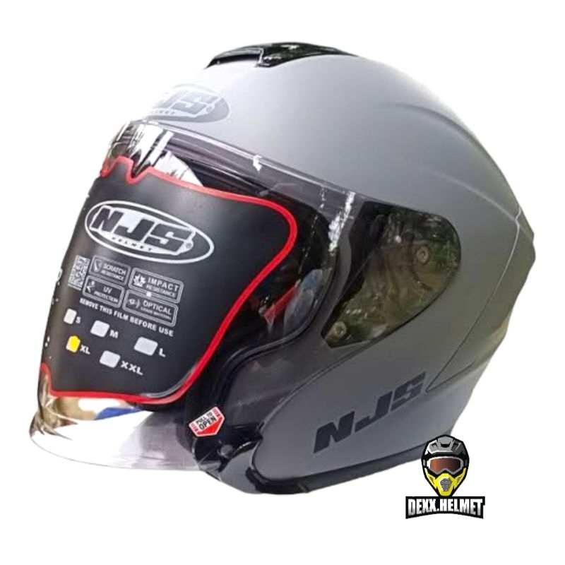 Jual Helm NJS KAIROZ Solid Half Face Original | Shopee Indonesia