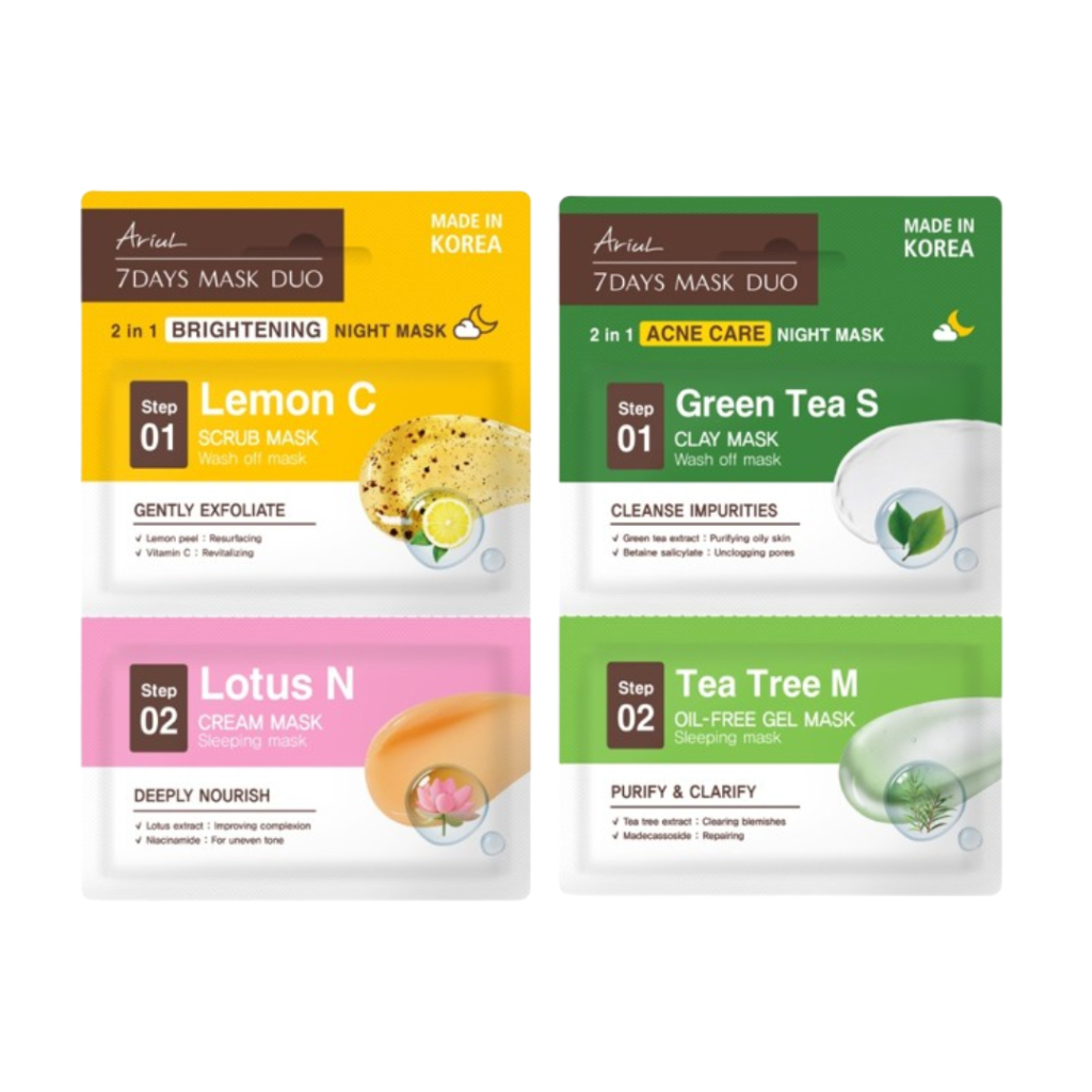 Jual ARIUL 7Days Mask Duo 2in1 | Shopee Indonesia