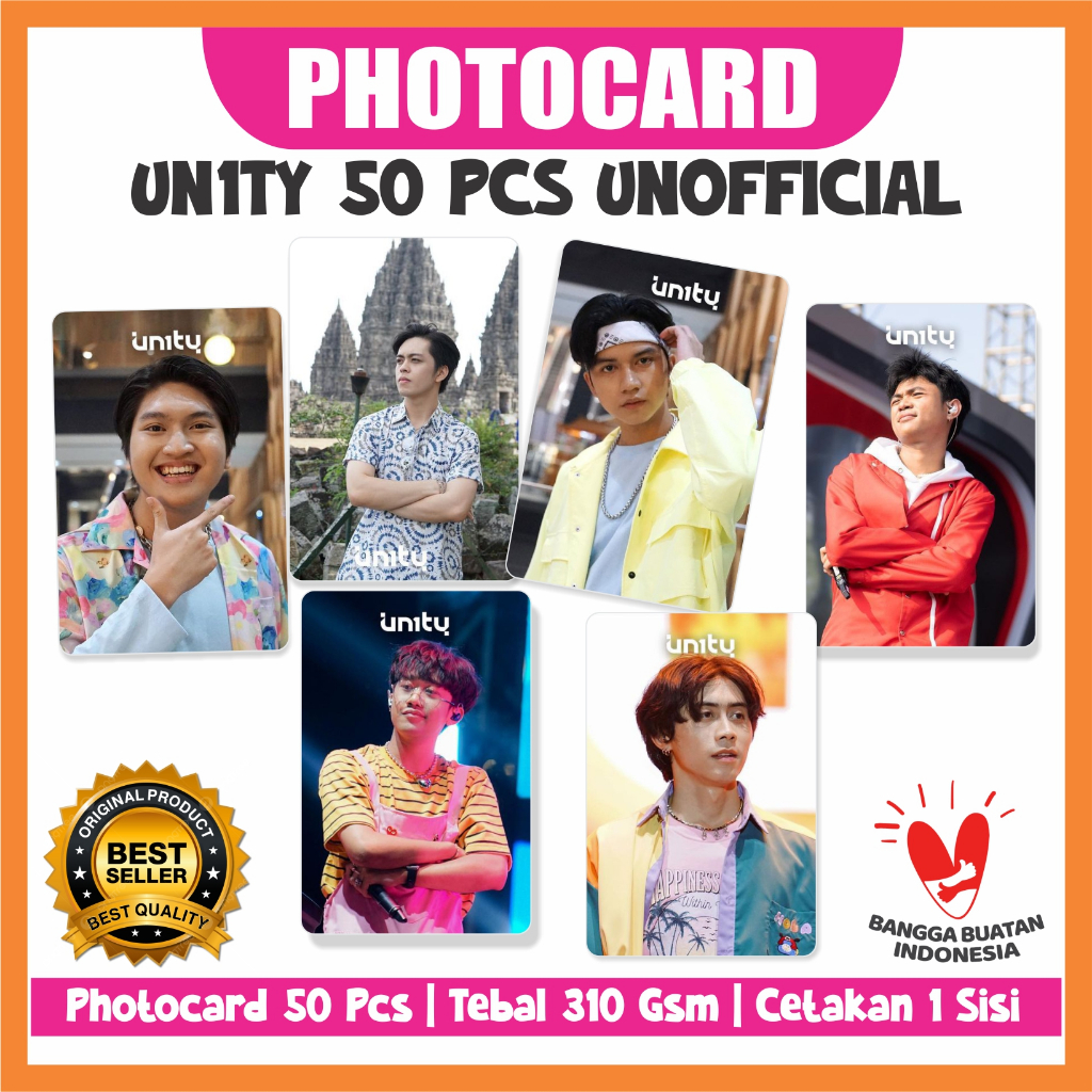 Jual Photocard Unity Unofficial 50 Pcs Tebal 310 Gsm Bonus sticker COD ...