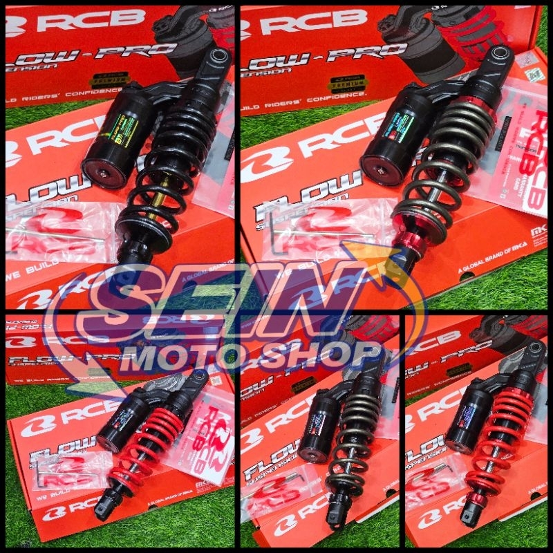 Jual Shock Rcb Vario Flow Pro Mio Beat Genio Scopy 330 mm Double Klik ...