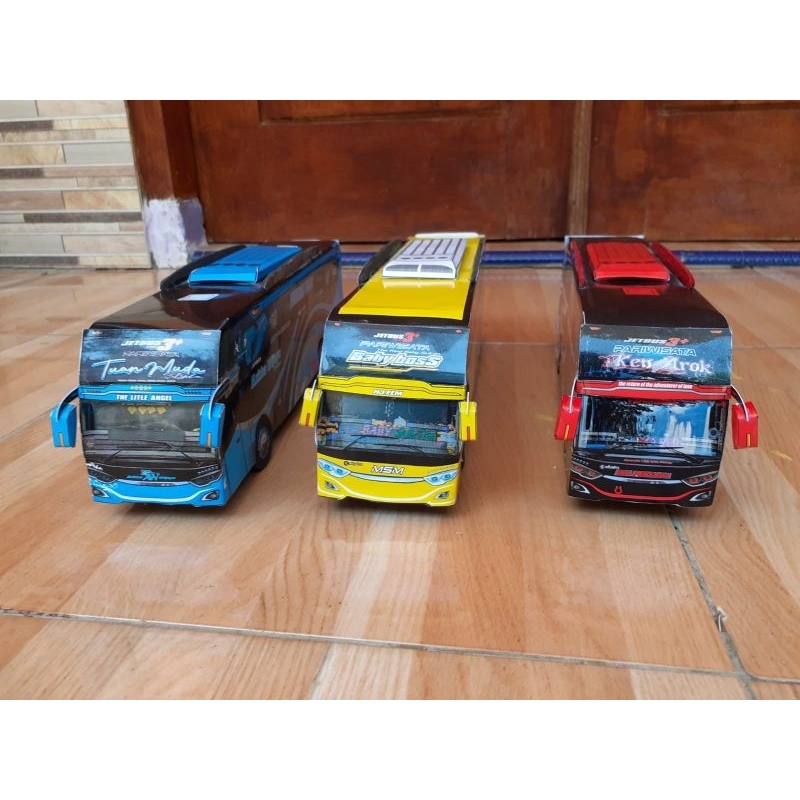 Jual MINIATUR BUS BASURI VIRAL FULL LAMPU | Shopee Indonesia