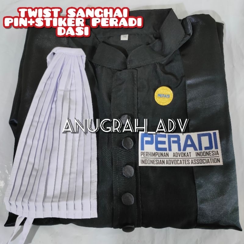 Jual toga pengacara toga advokat bahan twist kombinasi satin krah ...