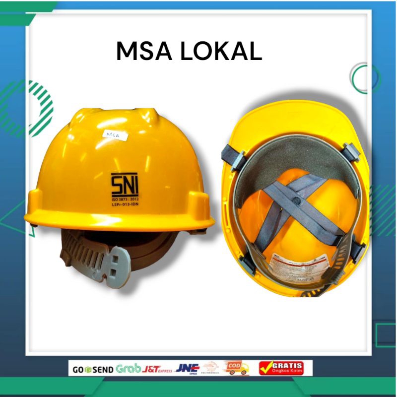 Jual Helm Safety V- Gard MSA Lokal Fastrack Plus Tali Dagu / Safety ...