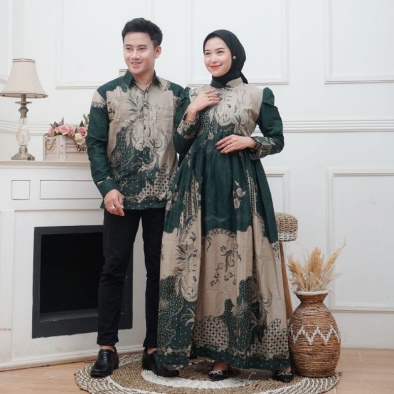 Jual Gamis batik cauple terlaris best seller set pakaian sarimbit batik ...