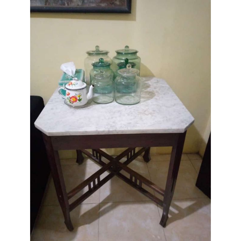 Jual MEJA MARMER/BARANG ANTIK/MEJA KUNO/MEJA ANTIK/PERKAKAS ANTIK ...