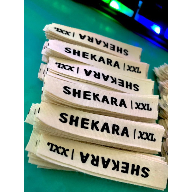 Jual Label piterban katun Import 100meter / catoon lembut/ Label Baju ...