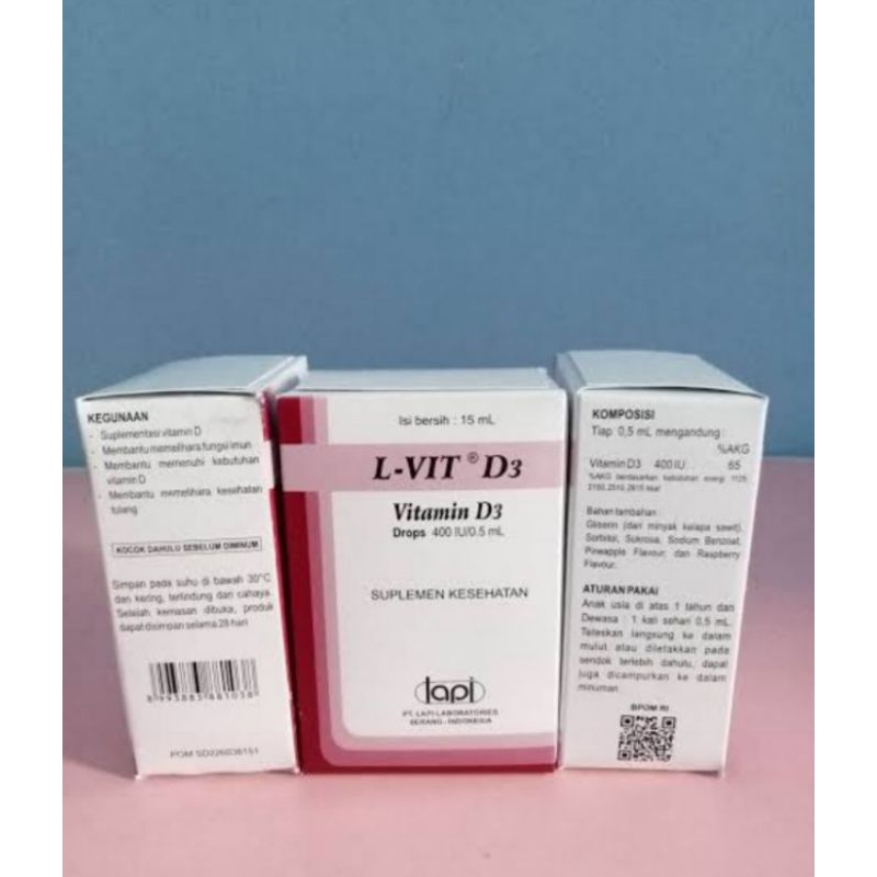 Jual L Vit D3 Drop 15 ml | Shopee Indonesia