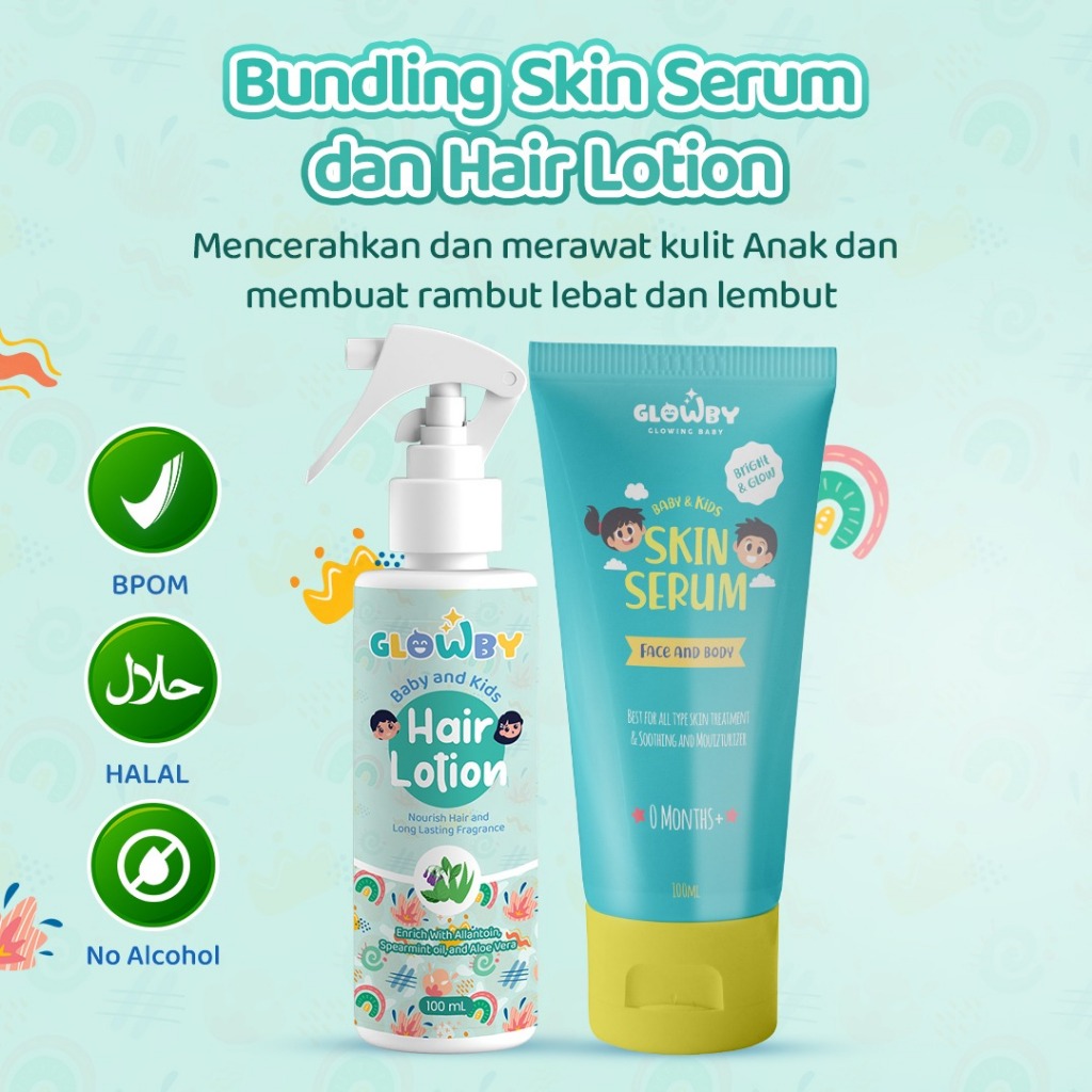 Jual (Glowby) Skin Serum dan Hair Lotion Mencerahkan dan Melebatkan ...
