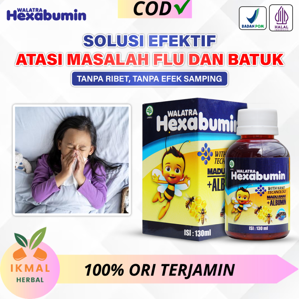 Jual Walatra Hexabumin Asli Madu Anak Plus Albumin Untuk Penambah Nafsu ...