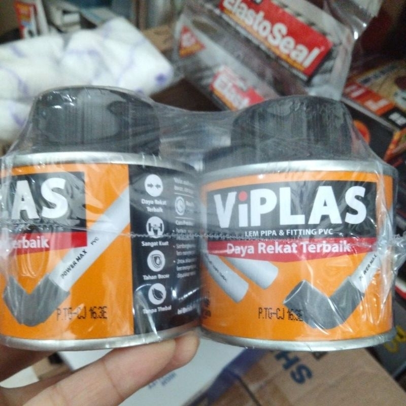 Jual Lem pvc. lem pipa Viplas kaleng 100 gram | Shopee Indonesia