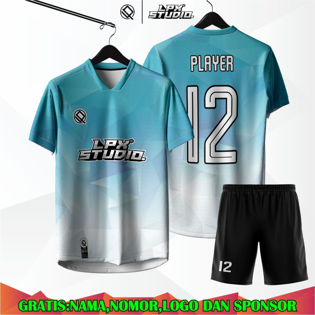 Jual Jersey Baju Futsal Custom Blue Sky | Shopee Indonesia