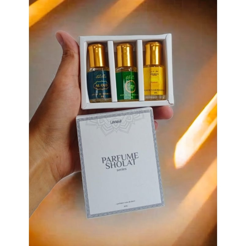Jual Parfum SHOLAT series isi 3 botol dalam 1 box | Shopee Indonesia