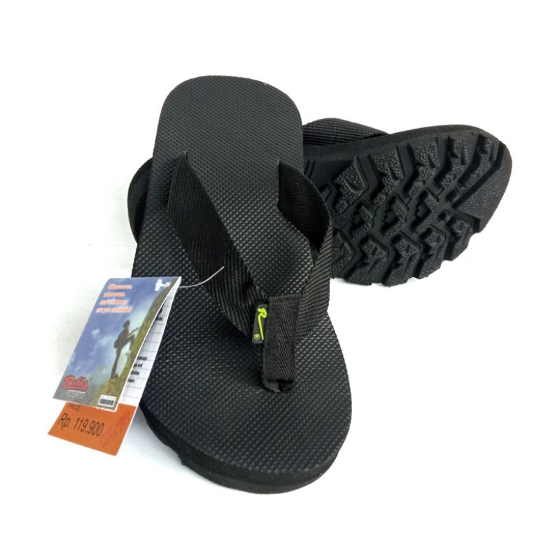 Jual Sandal Rafila Jepit Gunung Sport Hitam Polos Pria Terbaru Orginal Kekinian Keren | Shopee ...