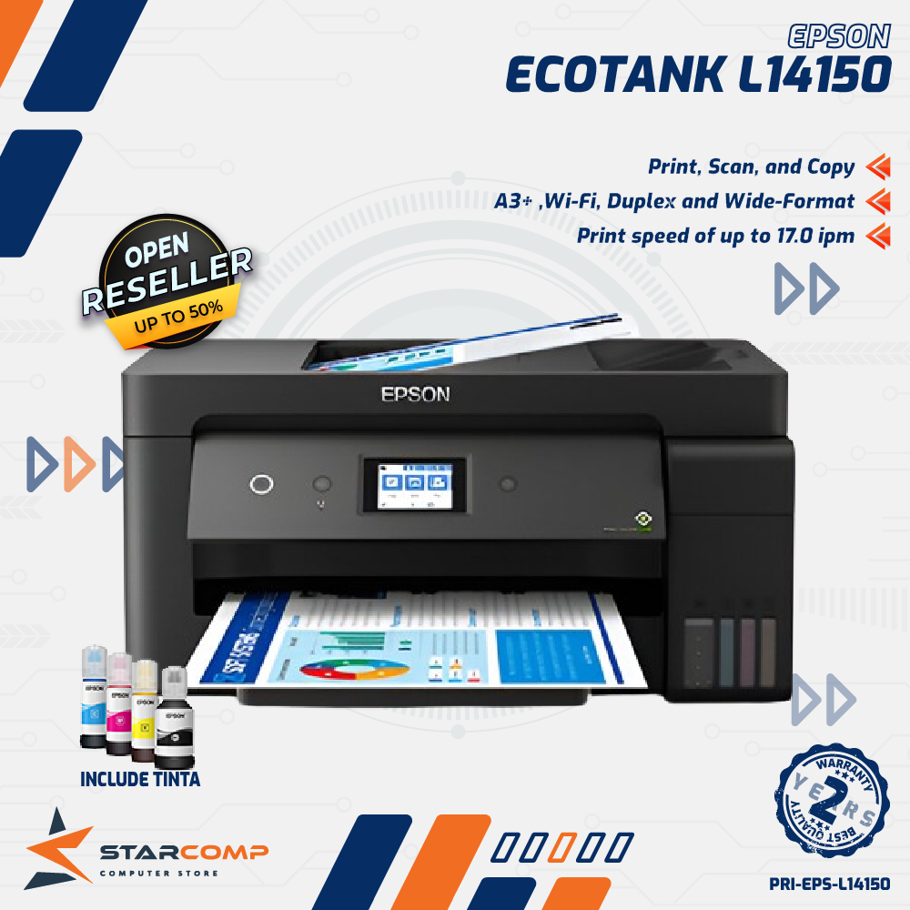 Jual Printer Epson EcoTank L14150 A3+ Wi-Fi Duplex Wide-Format All-in ...