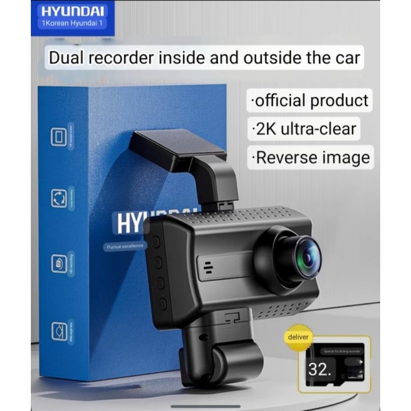 Jual Hyundai 2K car dashcam dvr for creta, palisade stargazer santafe ...