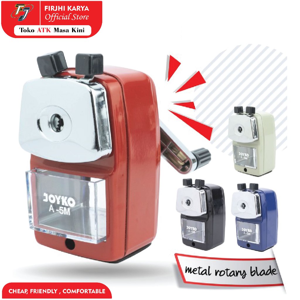Jual Rautan Pensil Joyko Stainless A-5M/Sharpener A-5M/Serutan Puter ...