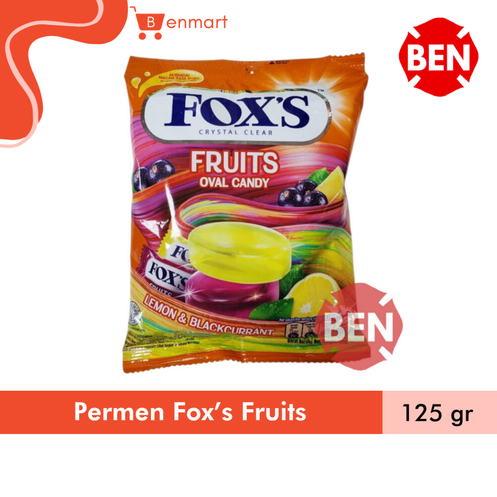 Jual Permen Fox Crystal Clear Fruits 1 Bungkus 125g 125gr 125 Fox's ...
