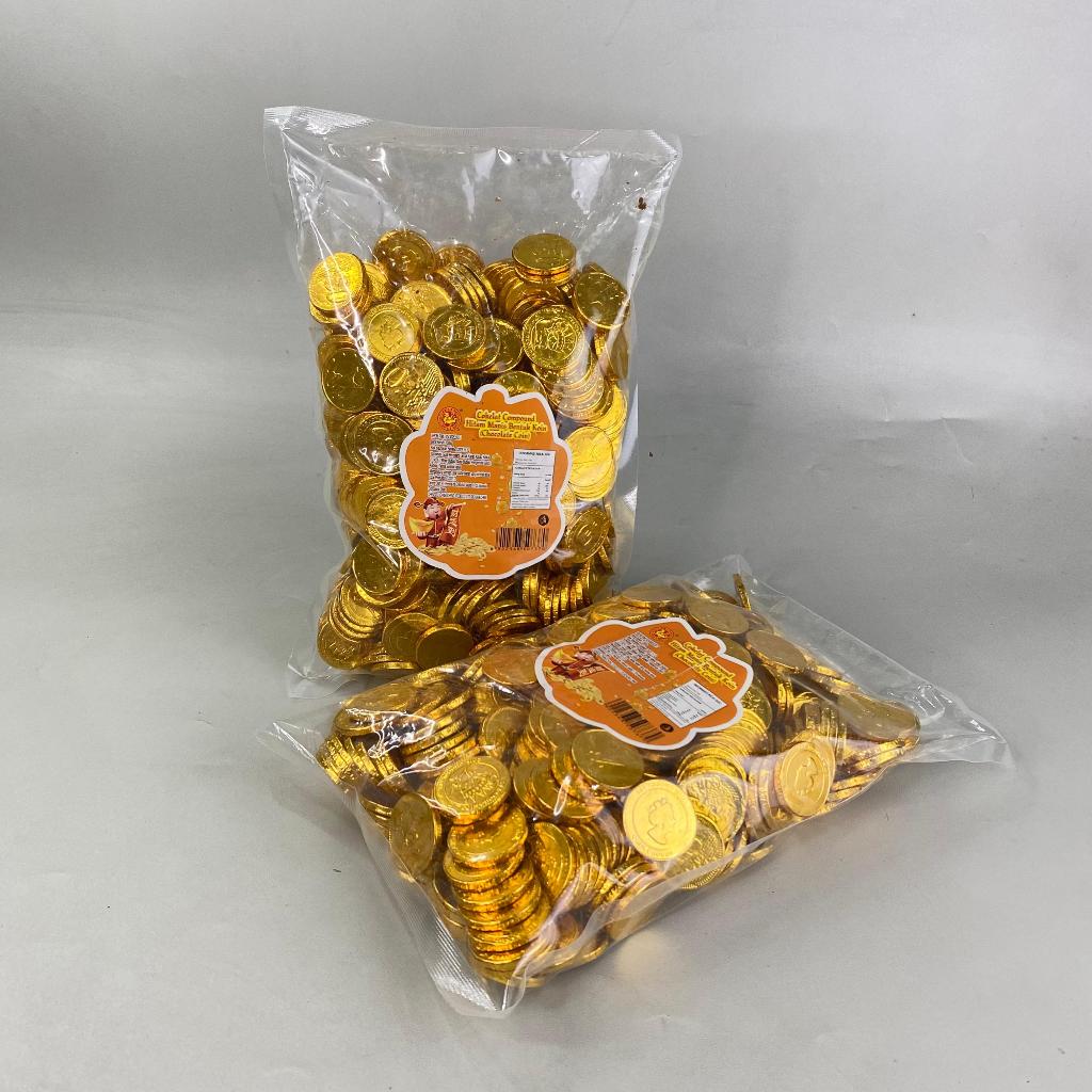 Jual Permen Coklat Koin Emas - Coklat Emas 1KG - Koin Emas Cokelat ...