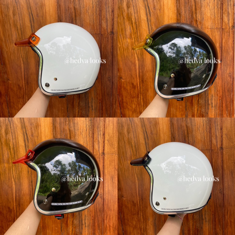 Jual HELM BOGO LIST CHROME DEWASA SNI TERBARU ALLSIZE PET TRANSPARAN ...