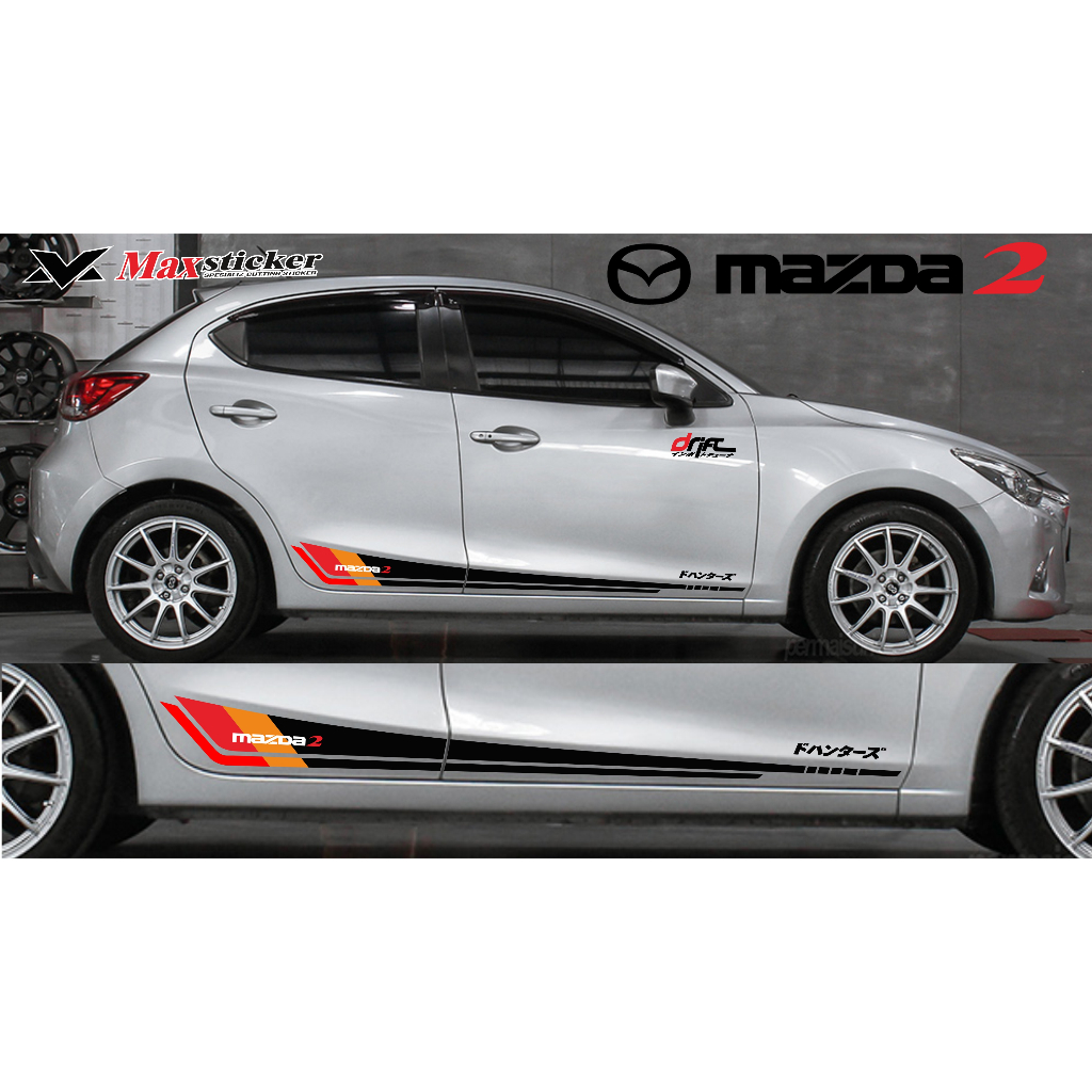 Jual STICKER MAZDA 2 STRIPING BODY SAMPING MAZDA | Shopee Indonesia