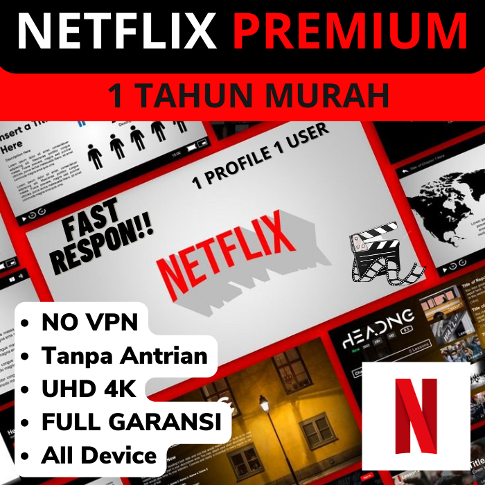 Jual NETFLXXX PREMIUM 4K UHD FULL GARANSI 100% | Shopee Indonesia