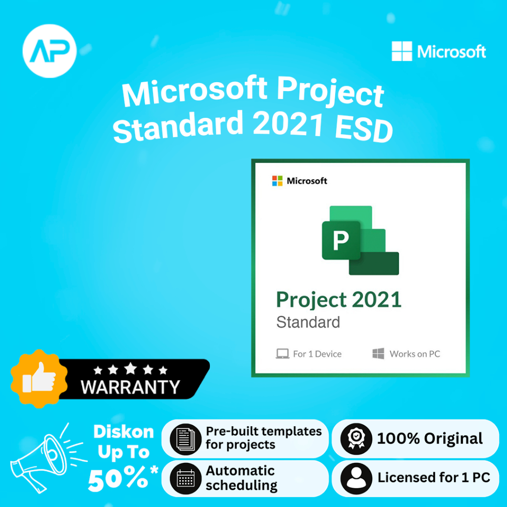 Jual Microsoft Project Standard 2021 ESD Original - 076-05905 | Shopee ...