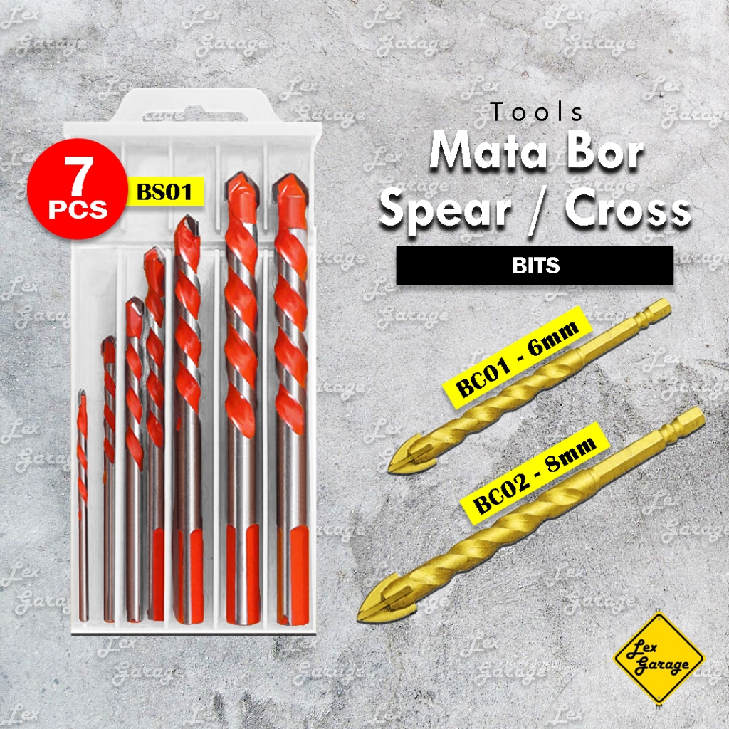 Jual Mata Bor Besi Beton Kayu Keramik Granit Kaca Set Cordless Listrik ...