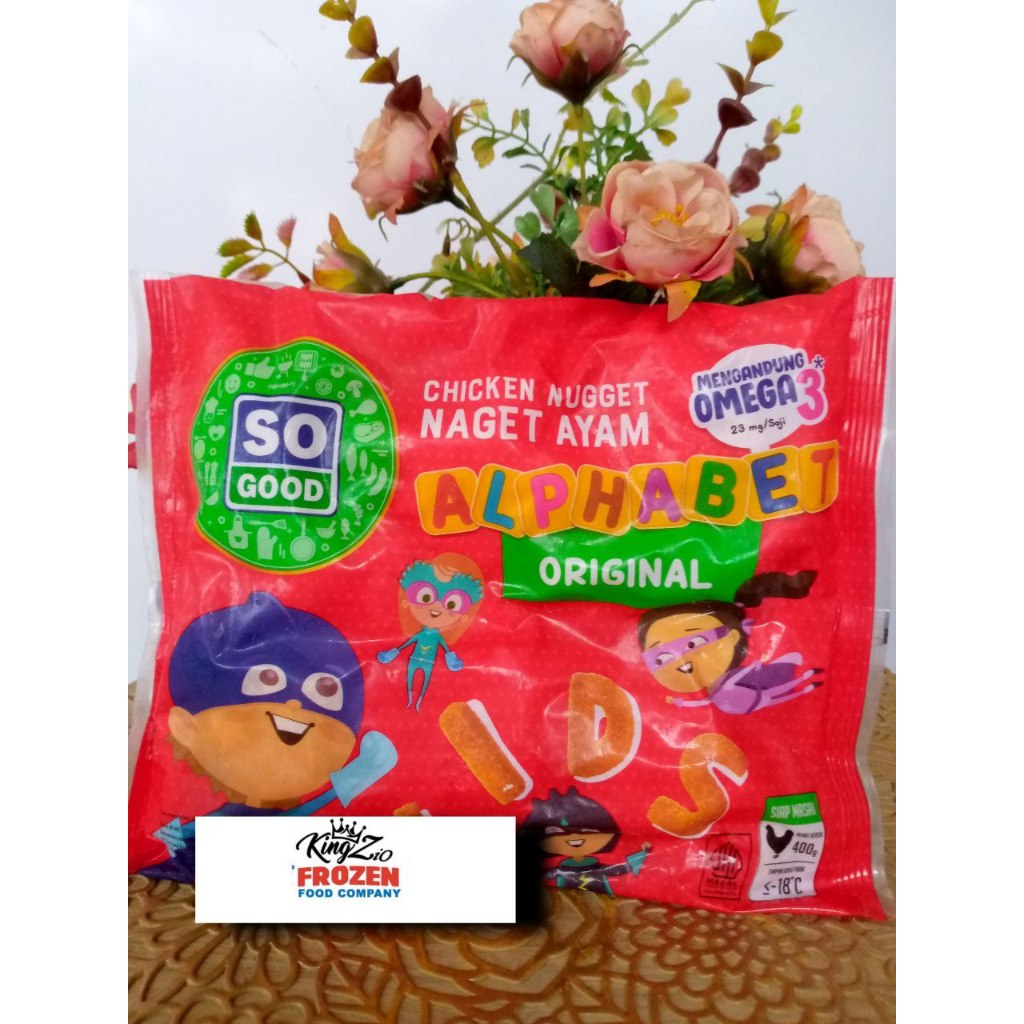 Jual SO GOOD CHICKEN NUGGET ALPHABET 400gr | Shopee Indonesia