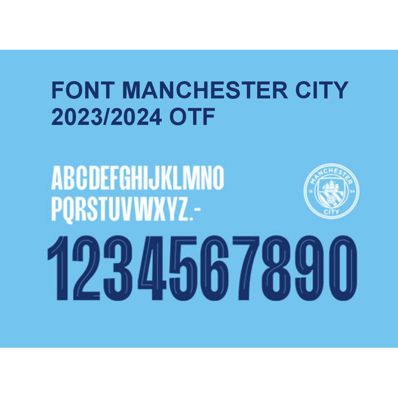 Jual Font Jersey Manchester City 2023/2024 | Shopee Indonesia