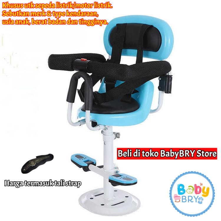Jual KURSI BONCENGAN DEPAN ANAK DI SEPEDA LISTRIK MOTOR LISTRIK ...