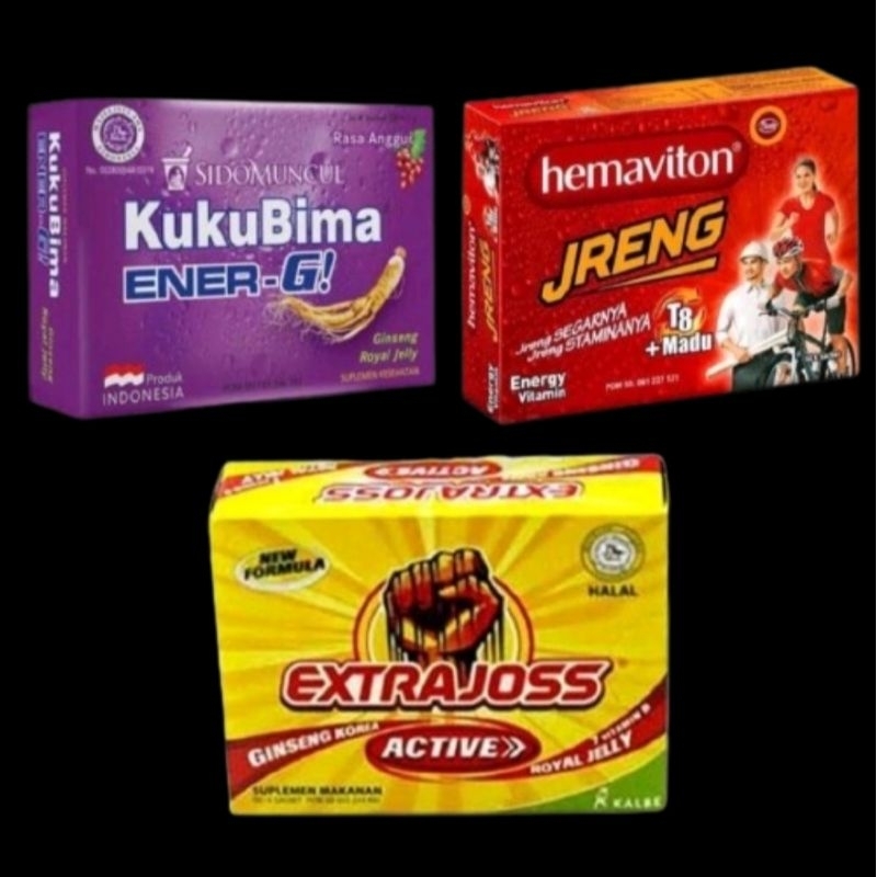 Jual Minuman Ener-G KUKUBIMA | HEMAVITON JRENG | EXTRA JOSS /Sachet ...