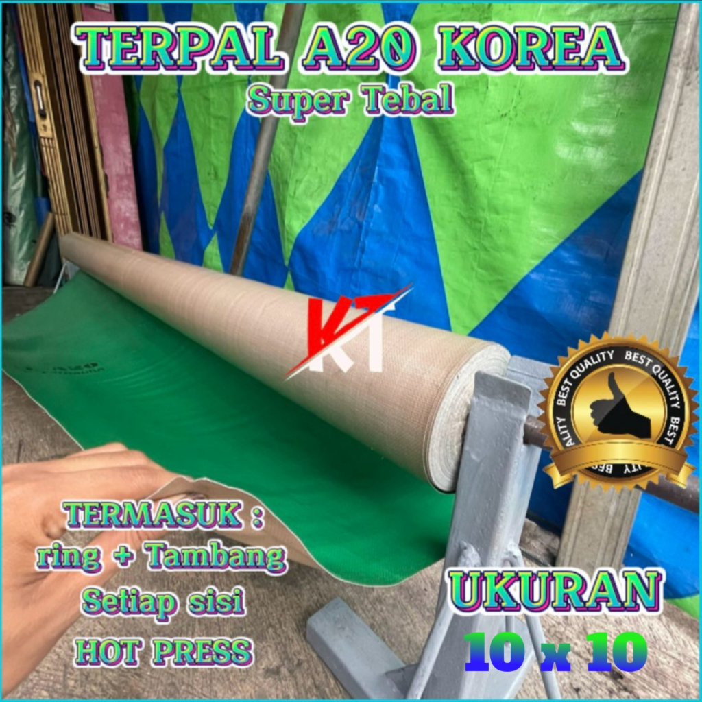 Jual TERPAL PLASTIK A20 KOREA UKURAN 10X10 TEBAL DAN BERKUALITAS ...