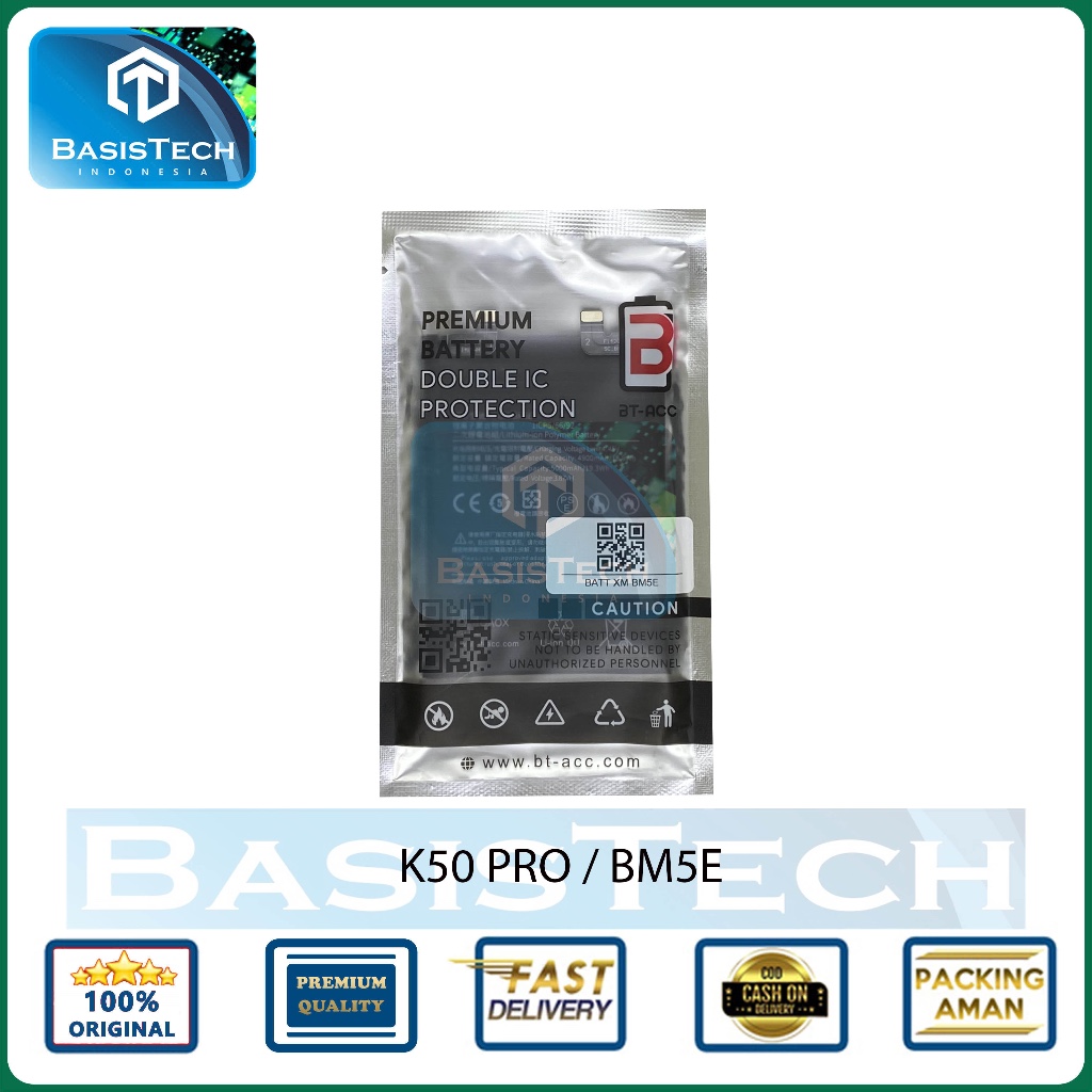 Jual BATERAI XIAOMI REDMI K50 PRO - BM5E - BT-ACC DOUBLE IC POWER ...