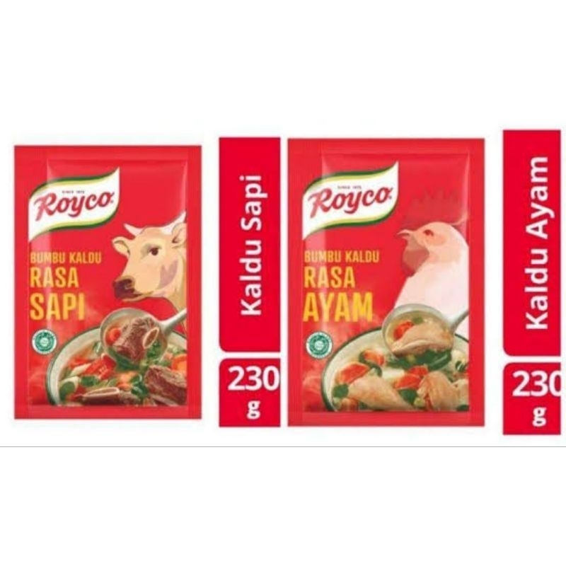 Jual BUMBU KALDU/PENYEDAP RASA ROYCO AYAM/SAPI 230 GRAM | Shopee Indonesia