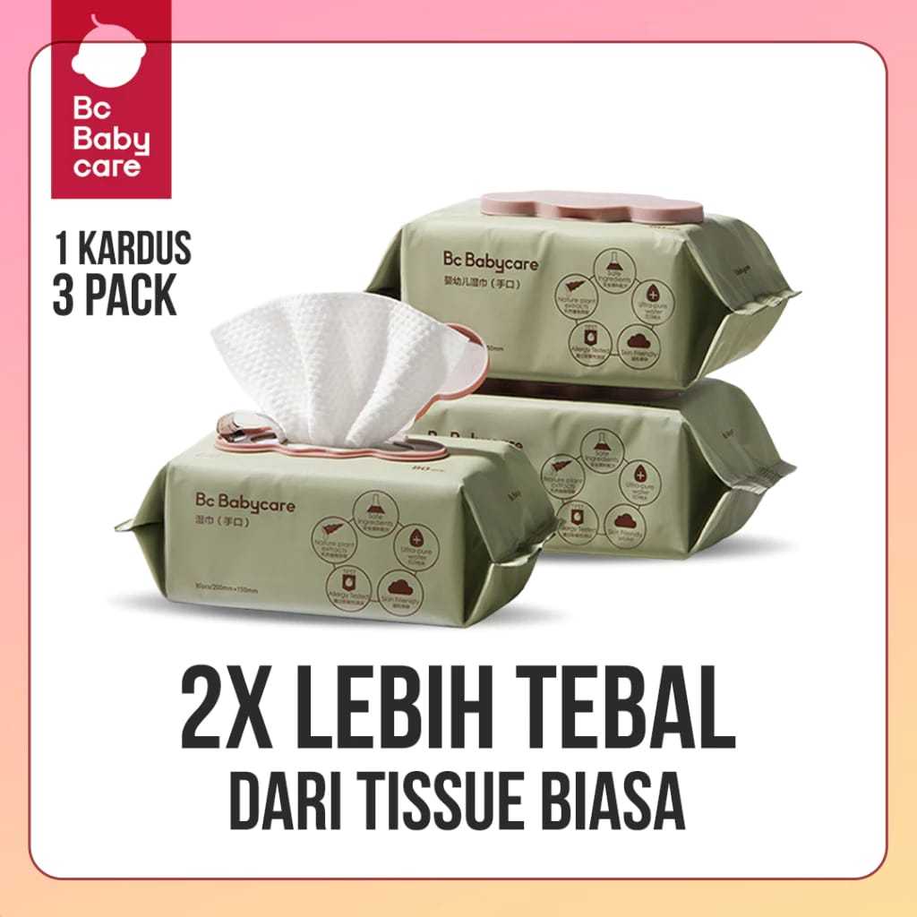 Jual BC Babycare Tisu Basah Bayi Wet Tissue Baby Wipes Hand Mouth ...