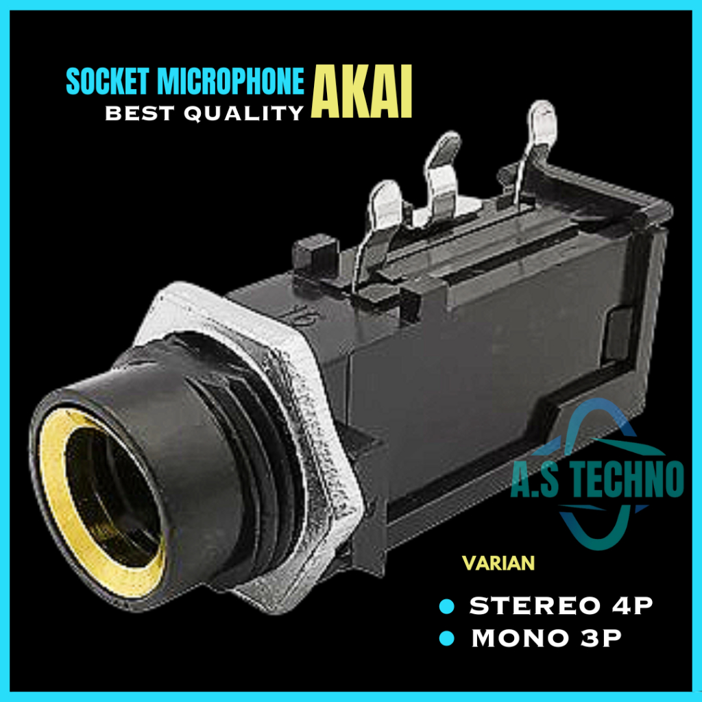 Jual Jack Soket Mic Microphone Akai Toa Stereo Mono | Shopee Indonesia