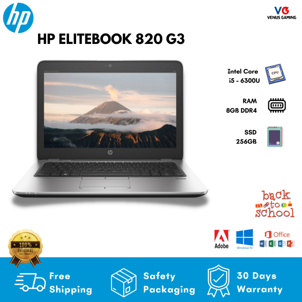 Jual Jual Laptop Sekolah Kuliah HP 820 G3 Touchcreen Core i5 / RAM 16GB / SSD 256GB | Shopee ...