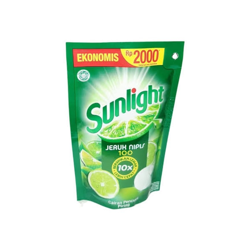 Jual Sunlight Ekonomis 2000 Sabun Cuci Piring Jeruk Nipis ecer 1pcs 90ML | Shopee Indonesia
