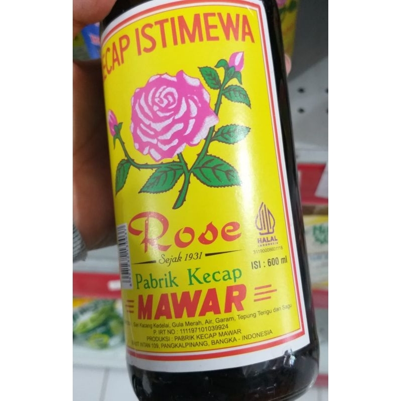 Jual Kecap Asin Bangka Cap Rosa Cap Mawar 600 ml | Shopee Indonesia
