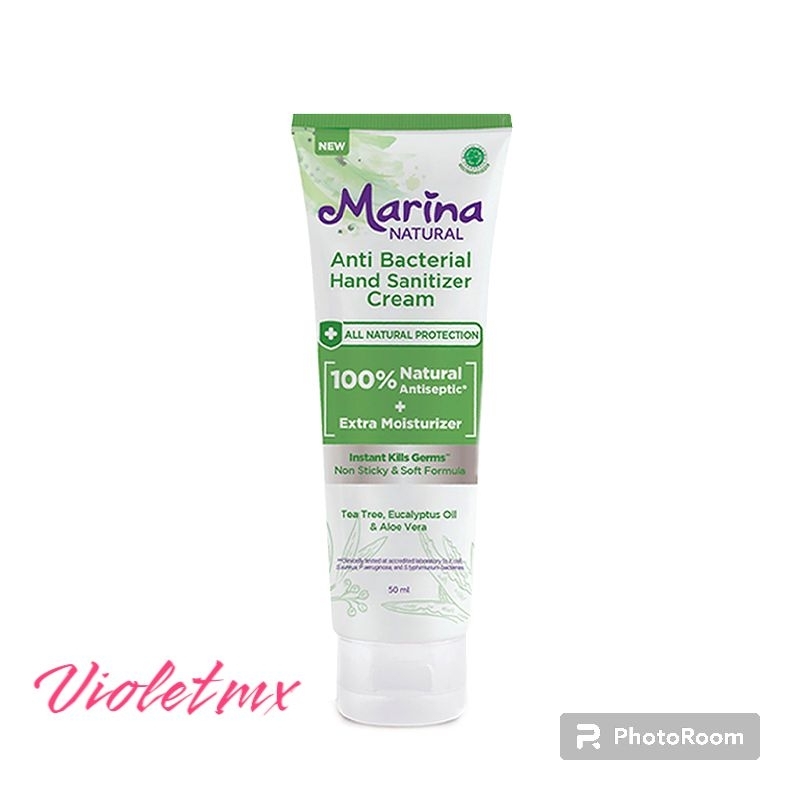 Jual Marina Natural Anti Bacterial Hand Cream 50ml Promo | Shopee Indonesia