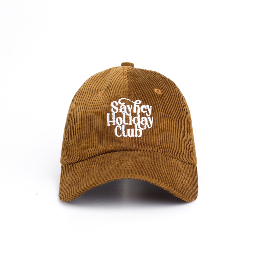 Jual Sayhey Holidayclub - Logo Serif Caps (Caramel) | Topi Lidah Pendek ...