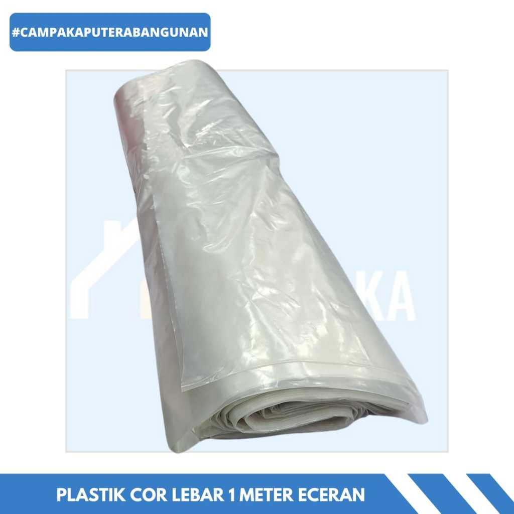 Jual Plastik Cor Bening Lebar 1 Meter / Tebal 0,8 Per Meter / Plastik ...