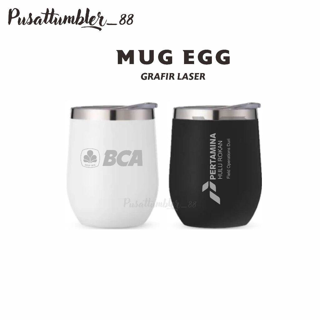 Jual Custom Grafir laser Mug egg Cupapi 350ml Stainlee Anti Tumpah - Pusattumbler_88 | Shopee ...